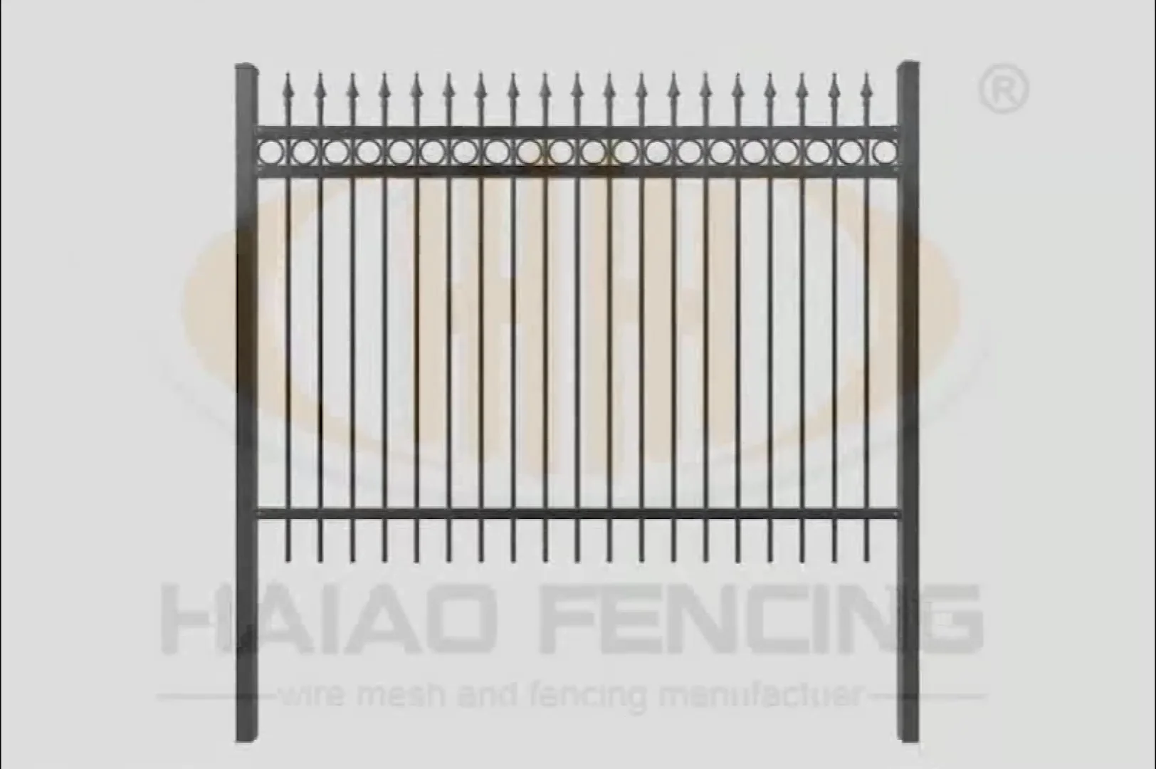 Best Quality Solid Black Cheap Metal Iron Fence Panels Residential ...