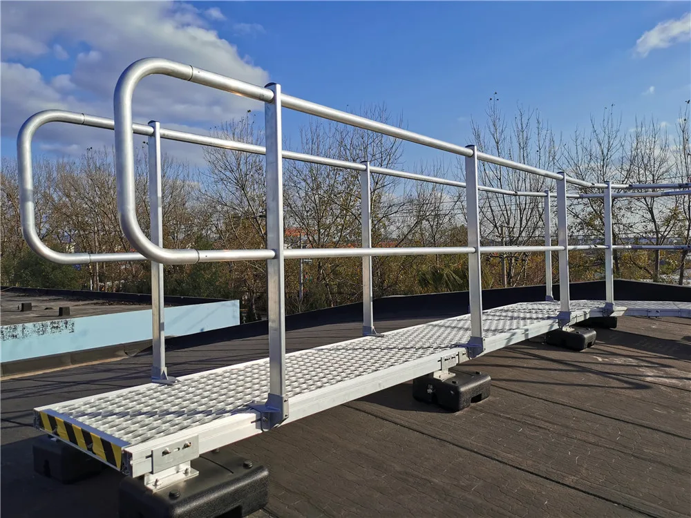 Roof Walkway System - Catwalk Aluminum Walkway with Handrail