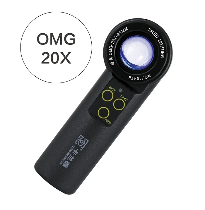 Antique Diamond Identification Magnifying Glass with Light Bracket ...