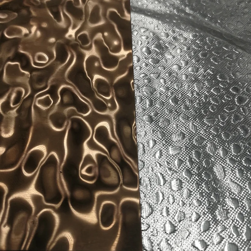Rippled Water Wave Bright Finish Corrugated Decoration Dimple Stamped ...