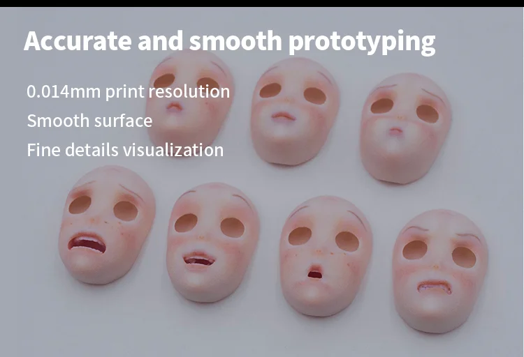 Polyjet 3D Print Service - Custom Human Face Model Prototyping