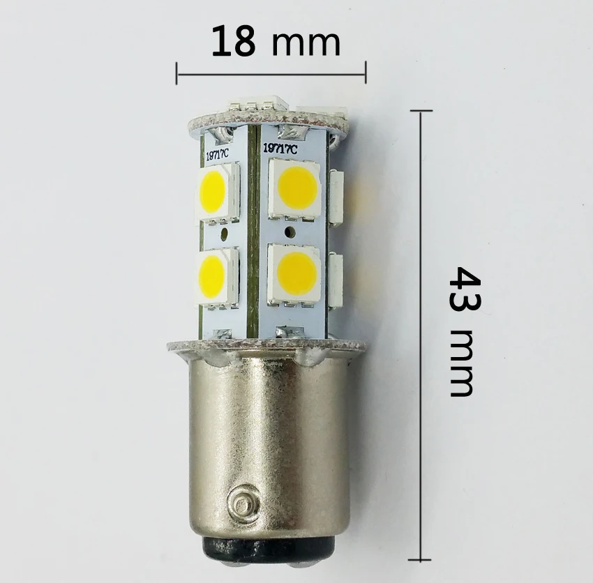 3000k 4300k 6000k White Short Ba15d 12v 24v 10-30v Led Light Lamp Bulb ...