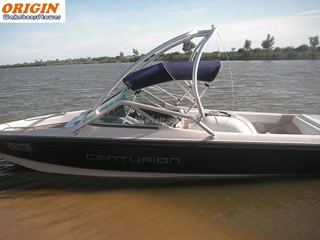 Origin Catapult Boat Wakeboard Tower - Polished Aluminium