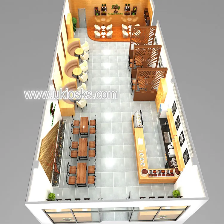Modern Coffee Shop Interior Design | Custom Coffee Bar Counter for ...