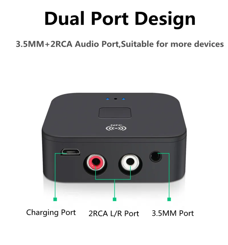BLS-B11 NFC Desktop Bluetooth Receiver - V5.0 Audio Adapter