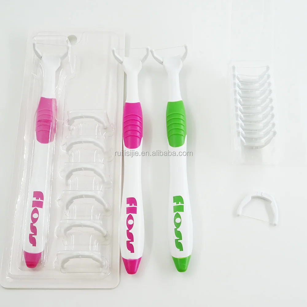 Y Shape Dental Floss Holders Dental Floss Pick with Refilled Heads ...