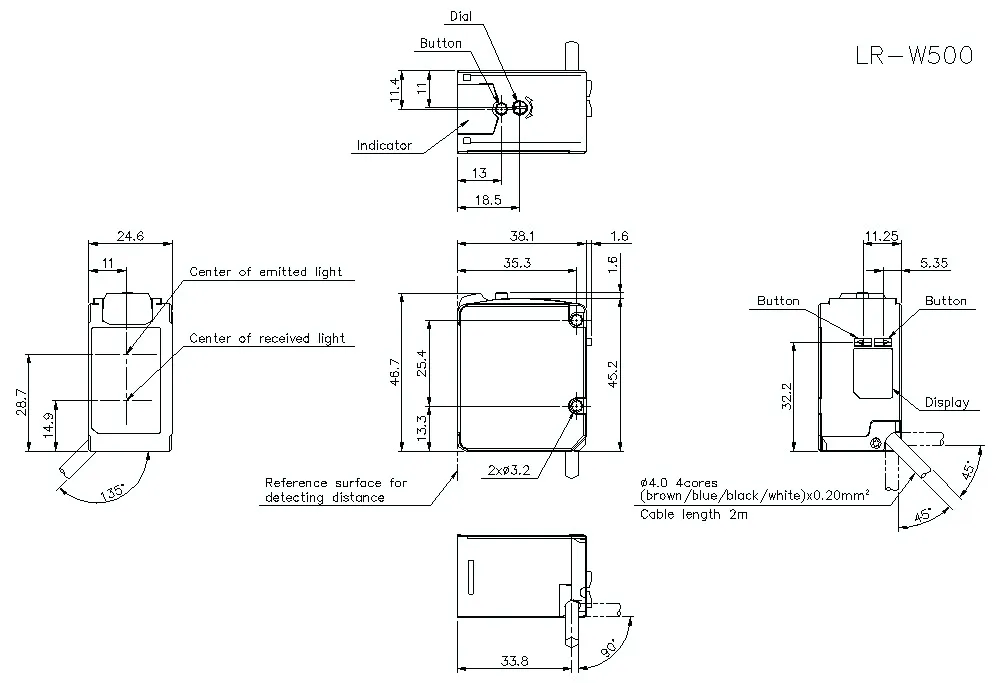 Sensor de espectro keyence LR-W500, auto-contínuo, novo original ...