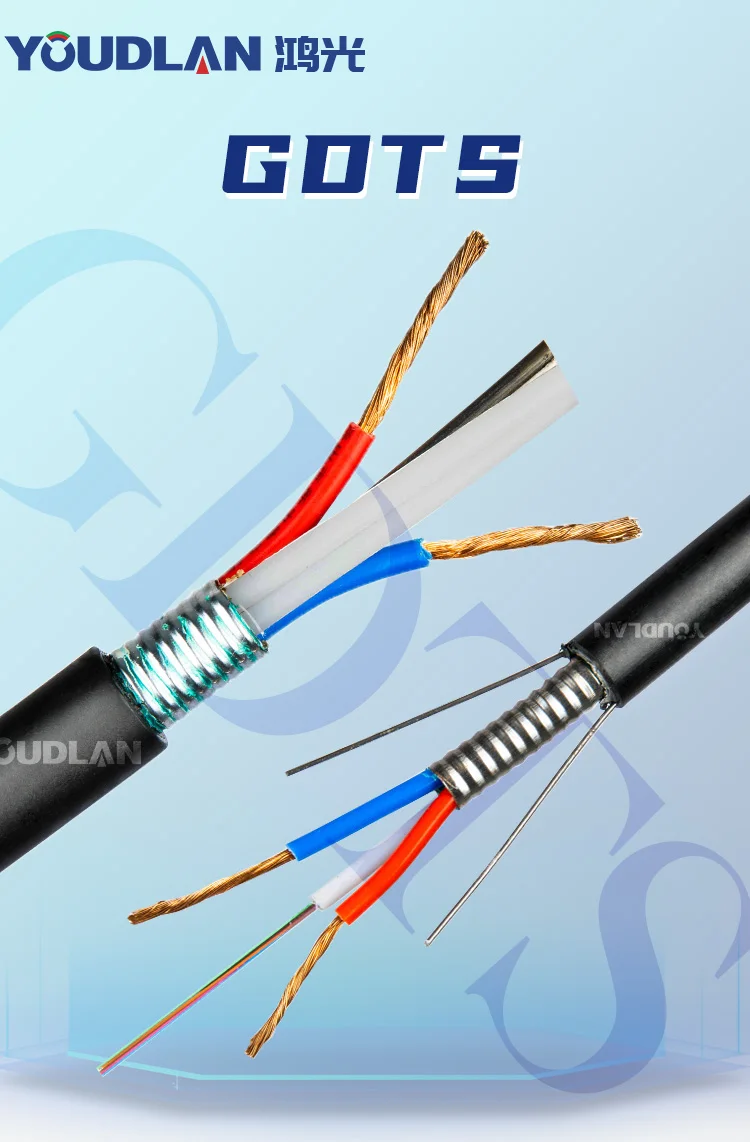 Gdts Armored Gdts Outdoor Optical Cable Single-mode Rv 2*2.5mm-power 4 ...