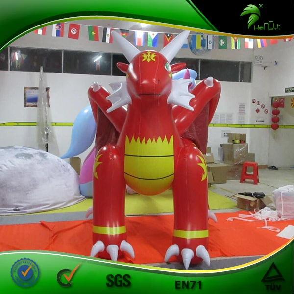 2m Hot Fire Custom Inflatable Charizard Dragon by Hongyi