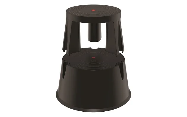 TWINCO ABS 2 Steps Rolling Kick Step Stool Mobile Rolling Step Stool ...