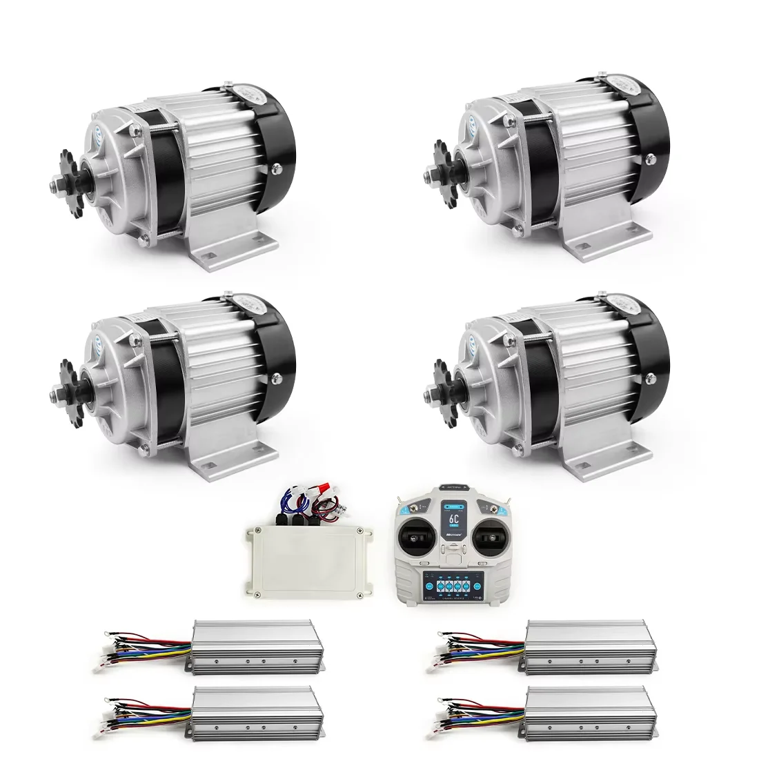 DIY 4WD Electric Cart Conversion Kit - 2000W/3000W, 36V/48V, Chain ...