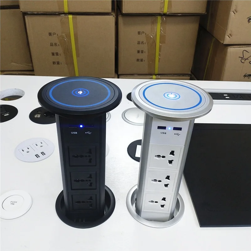 100mm Smart Home Office Universal Power Outlet - Motorized