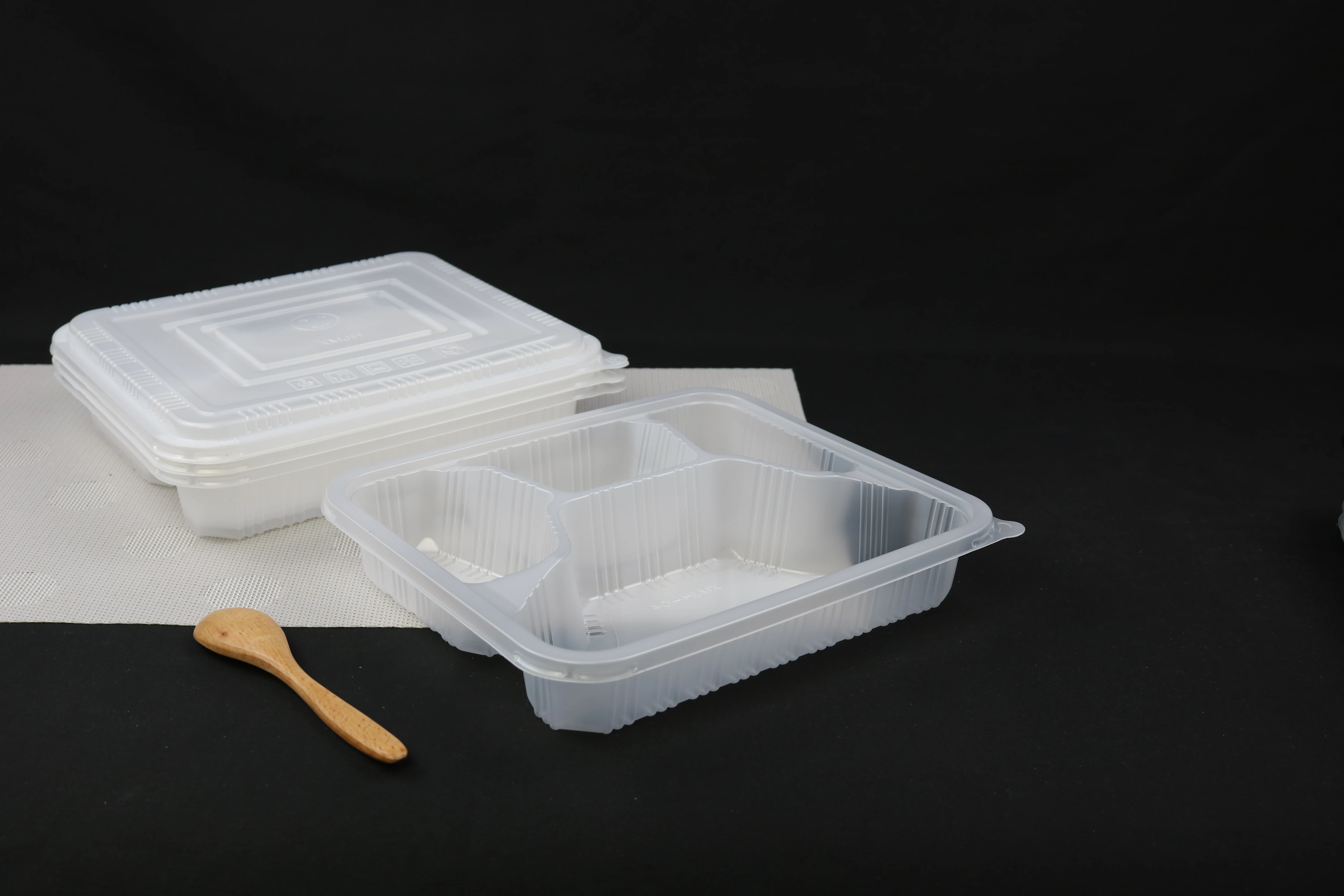 Plastic Food container 3 division disposable lunch box| Alibaba.com