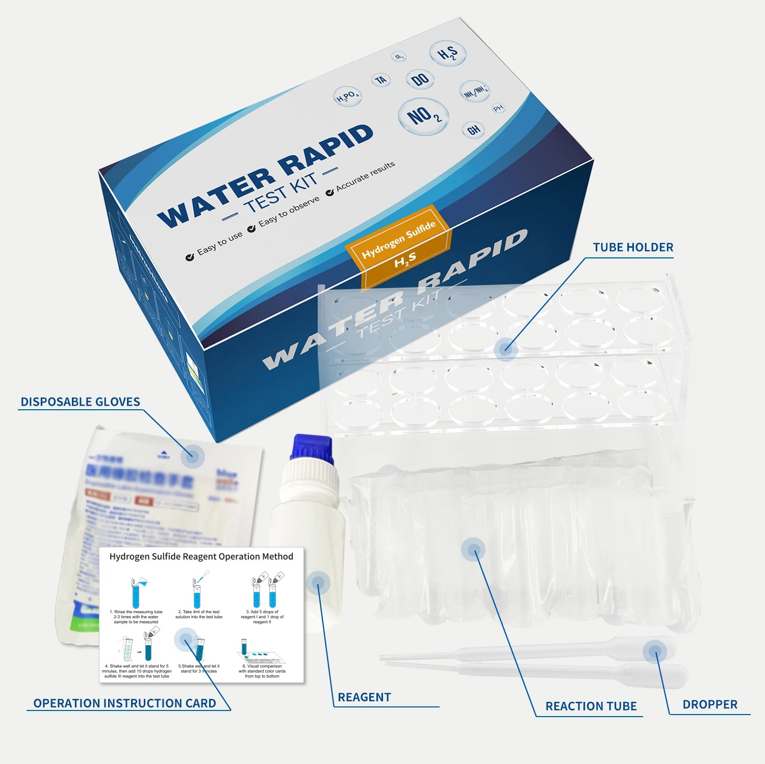 Water Quality Testing Reagent - Aquaculture Hydrogen Sulfide Reagent ...