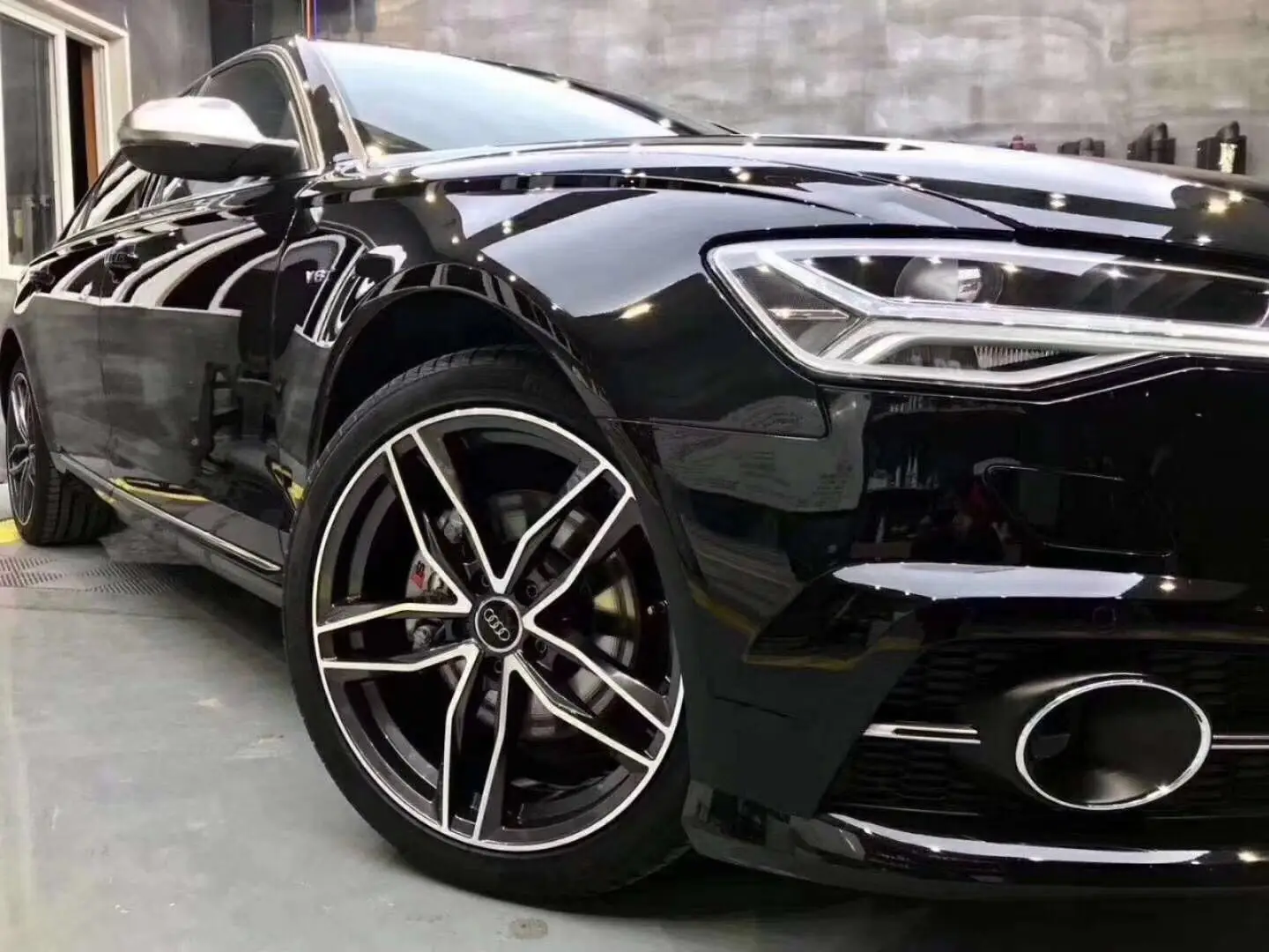 Forged 20 Inch 21 Inch Black Machined Face Car Alloy Wheels For Audi A5 ...