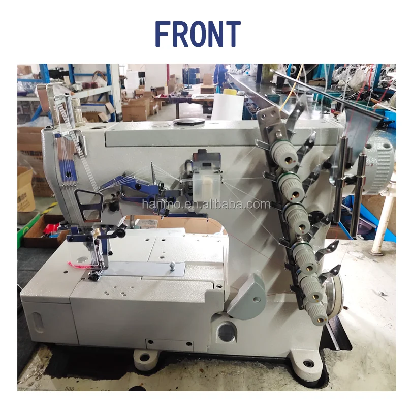 500-01db 4 Needle 6 Thread Automatic Cut-yarn Flat Interlock Sewing ...