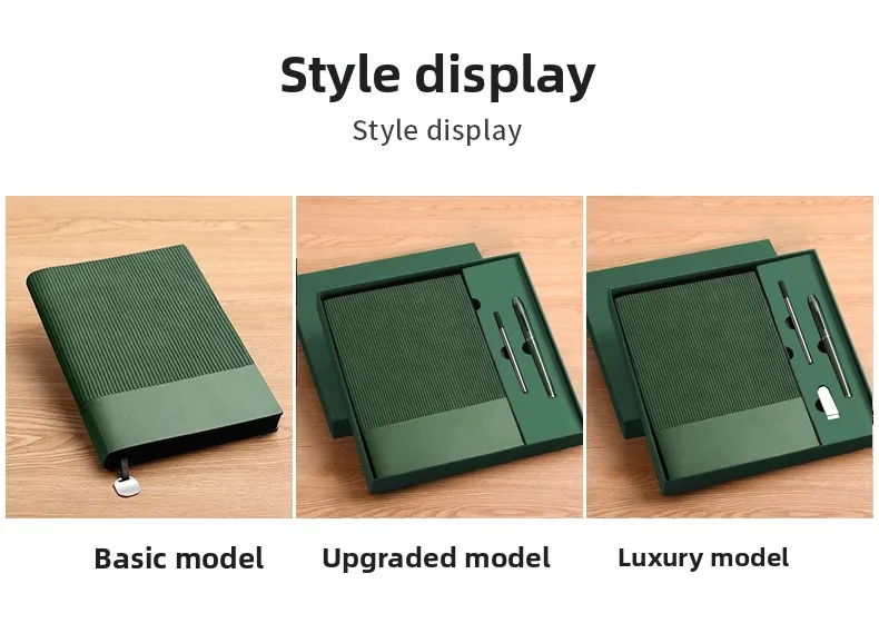 High-End Retro A5 Business Notebook Customizable Logo Soft Leather ...