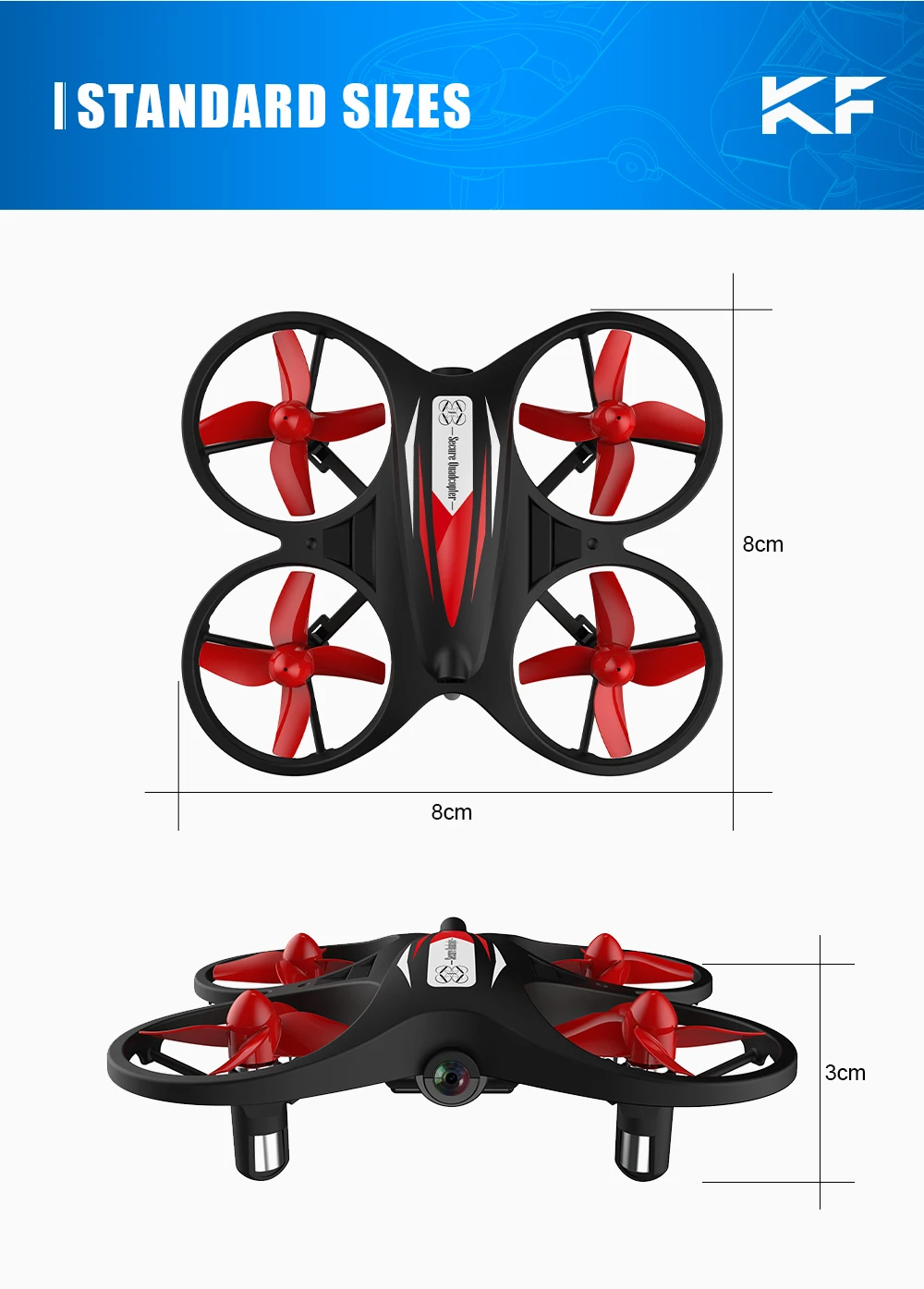 KF608 Mini Drone with 720P Wifi Camera No Camera Headless Mode Altitude Hold 3D Roll Flip Pocket Drone RC Toy Christmas Gifts Alibaba