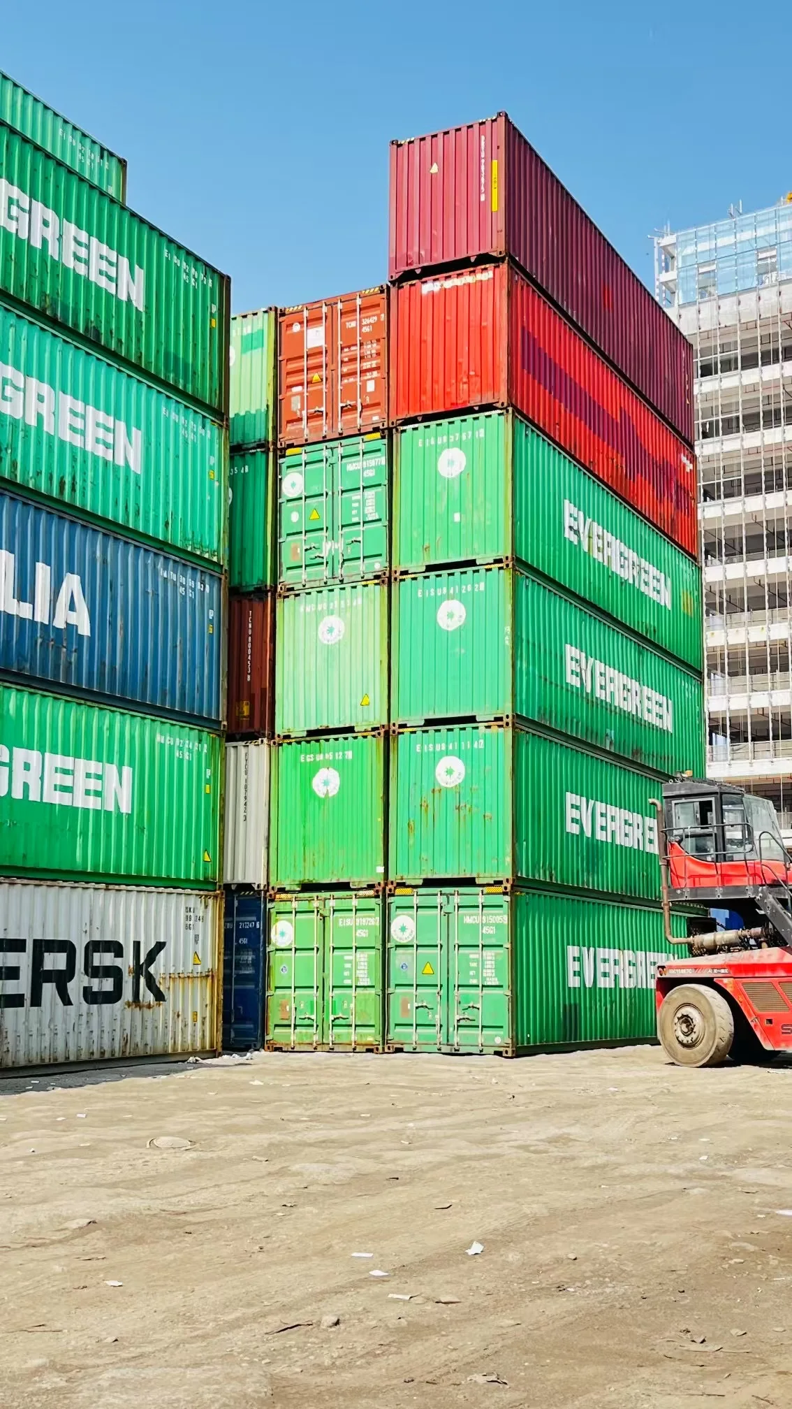 Used 40ft Shipping Container 20GP 40HQ Steel Containers for Sale Load ...