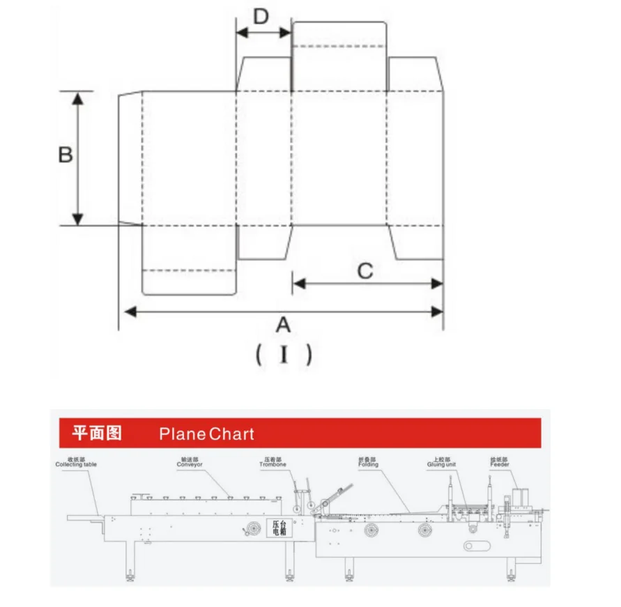 ZH-800 Automatic Carton Box Folder Gluer Machine - Easy to Operate