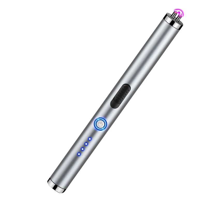 Upgraded Safety Push-pull Switch Usb Arc Lighter Long Neck And Led Real ...