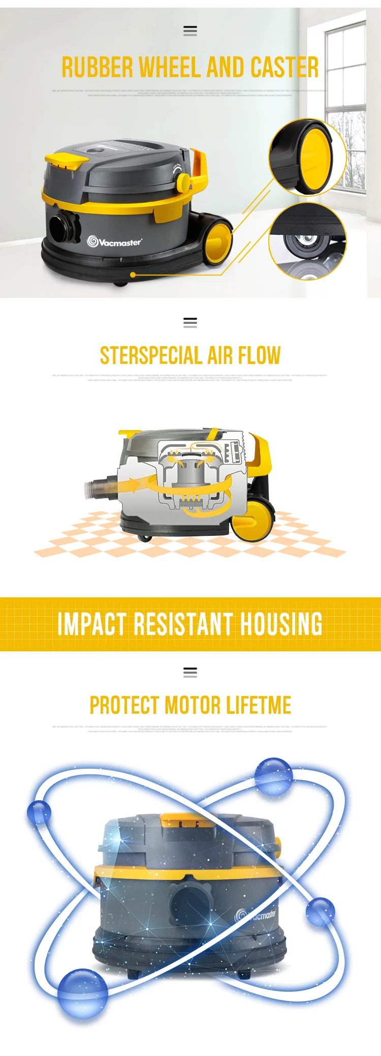 Vacmaster Professional 10L Motor Portable Vacuum Cleaner