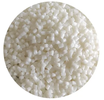 Milky Color Plastic Bearing Zipper Pom Raw Material Granule Particles ...