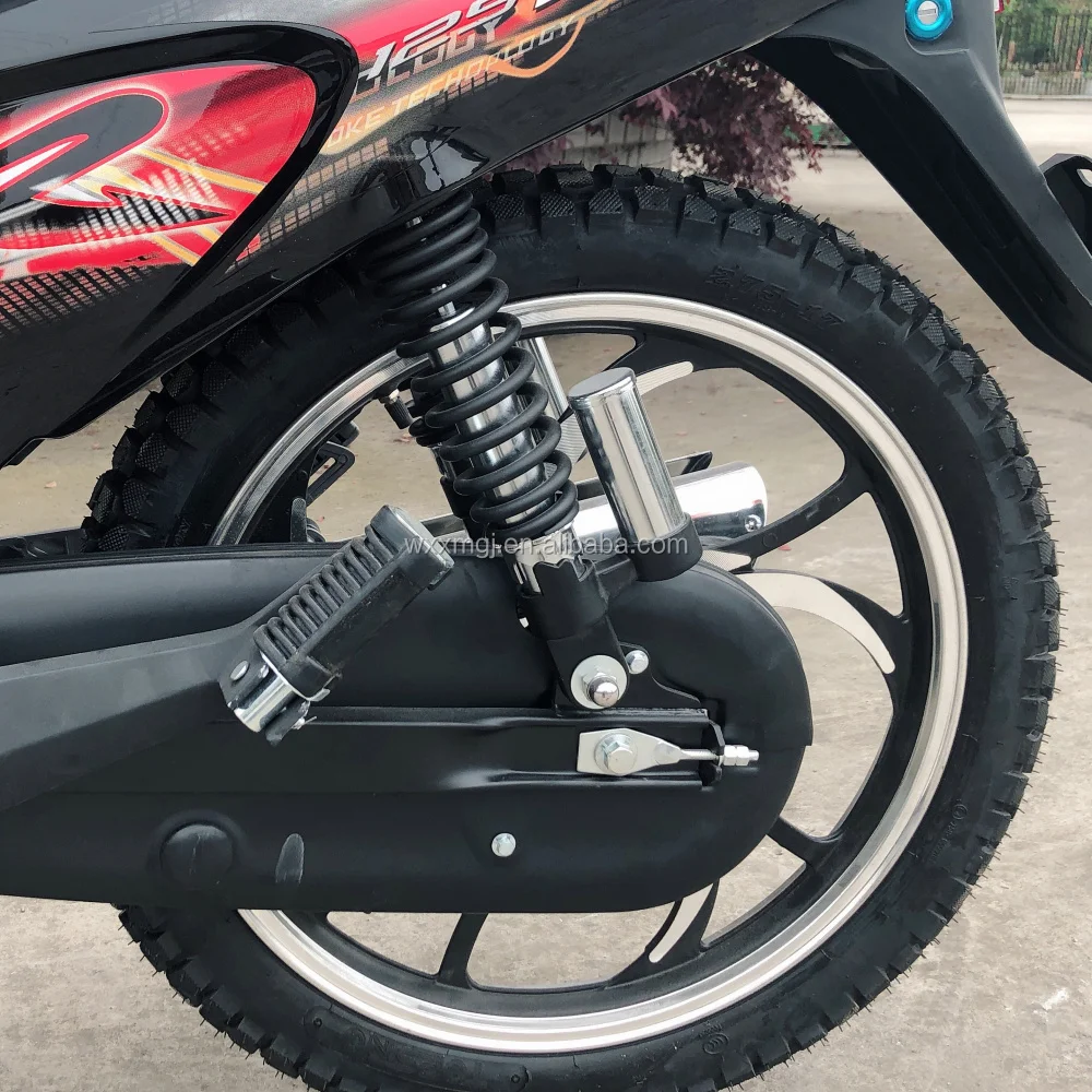 New 125cc Docker Motorcycle - Red 4-Stroke Engine, Chain Transmission ...