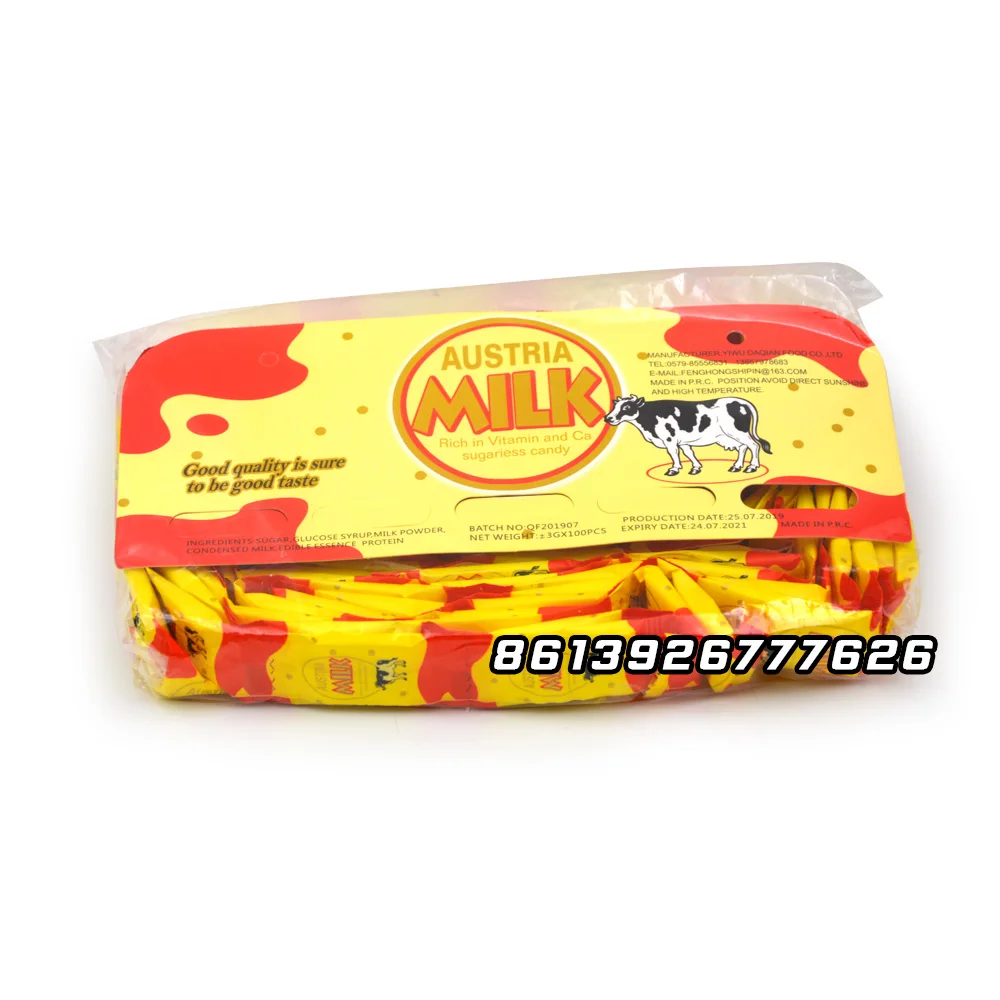 Wholesale 2.6G Australia Milk Soft Chewy Candy for Africa