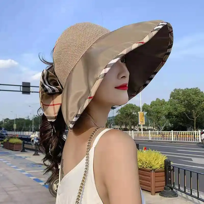 Women's Fashionable Sun Hat for Spring Summer New Design with Slimming ...
