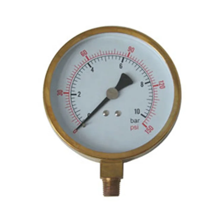 Stable Performance Industrial High Precision Oxygen Pressure Gauge ...