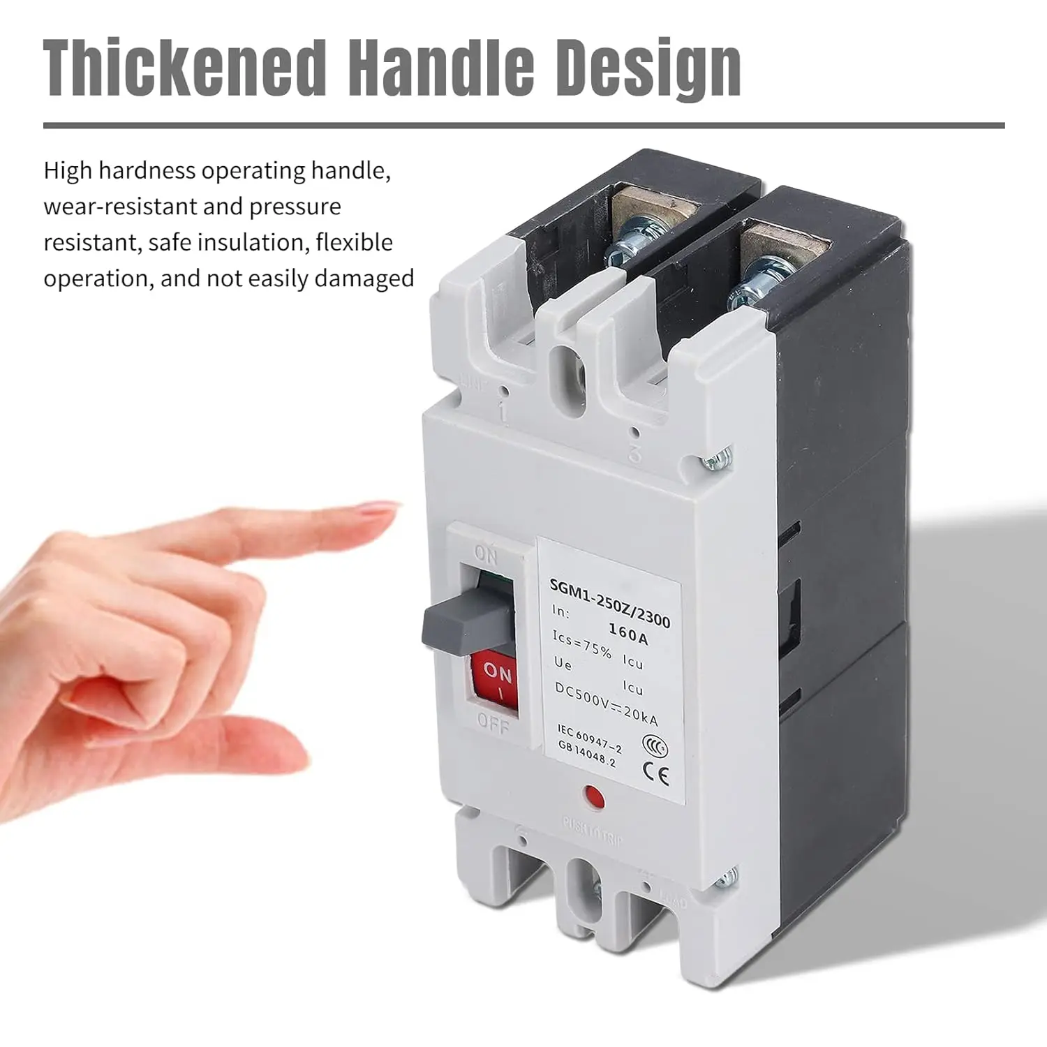 Plastic Shell Circuit Breaker Air Switch Breaker Nf125-cv 2p 3p 16a 20a ...