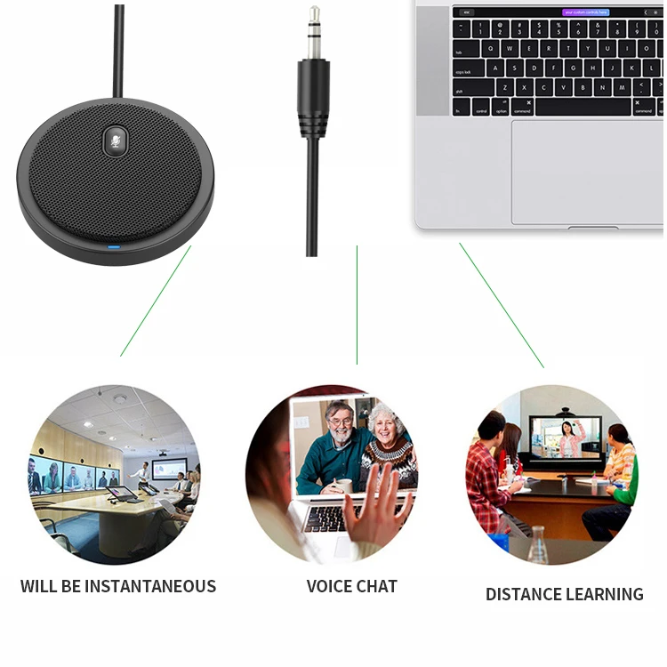 PC USB Omnidirectional Microphone Desktop Microphone Game Real Time ...