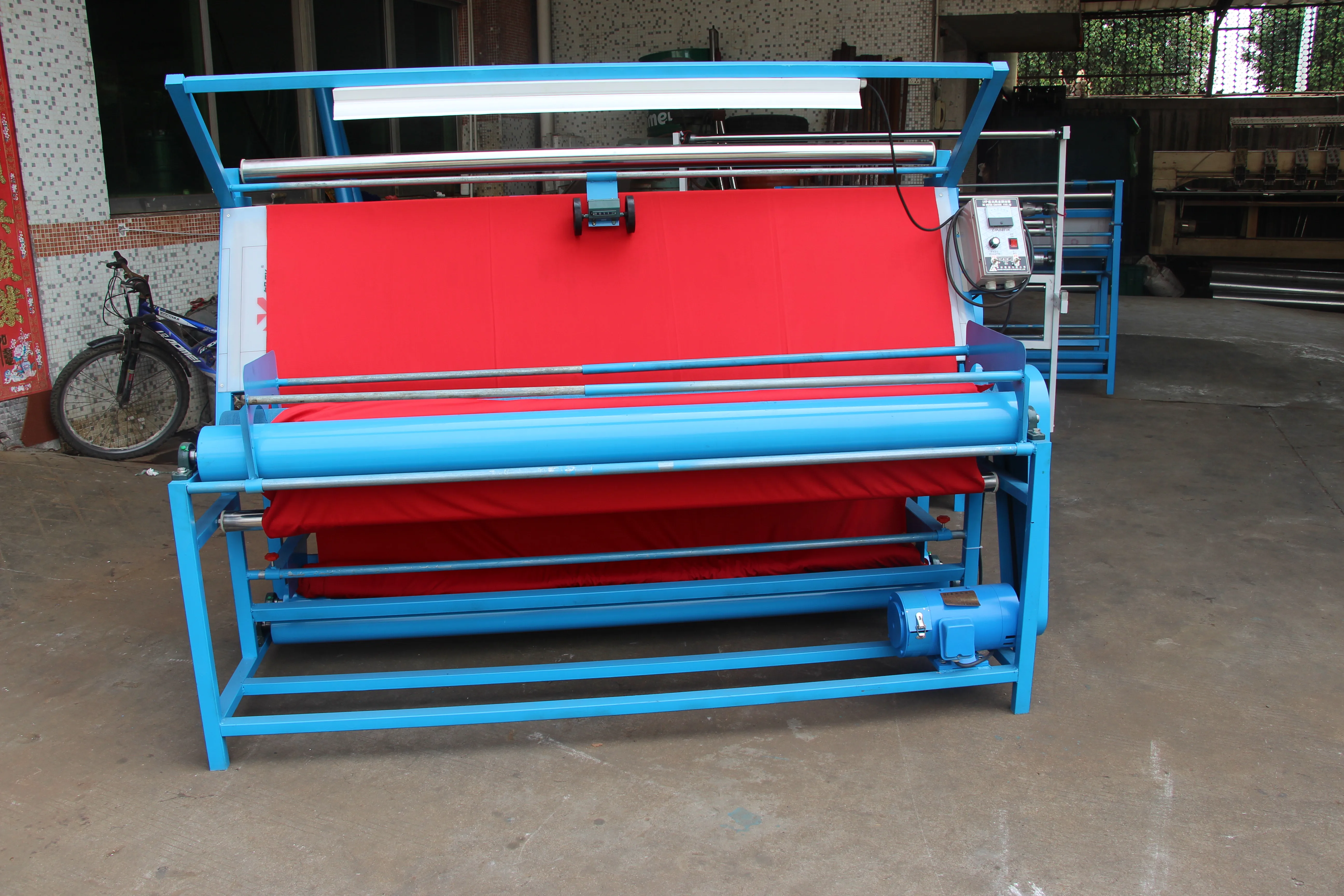 Textile Finishing Fabric Roller Cloth Inspection Machine
