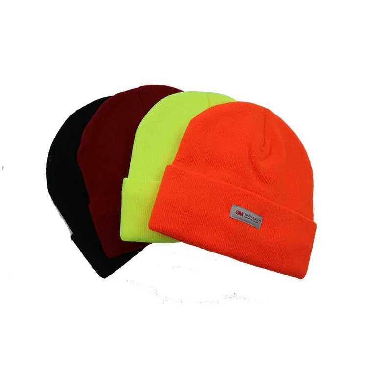 3M Thinsulate Lined Acrylic Knitted Winter Beanie Hat