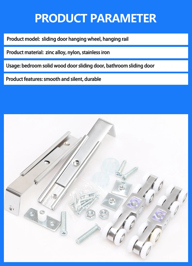 Push-pull Pulley Shuttle Hardware Galvanized Zinc Alloy Wooden Silent ...