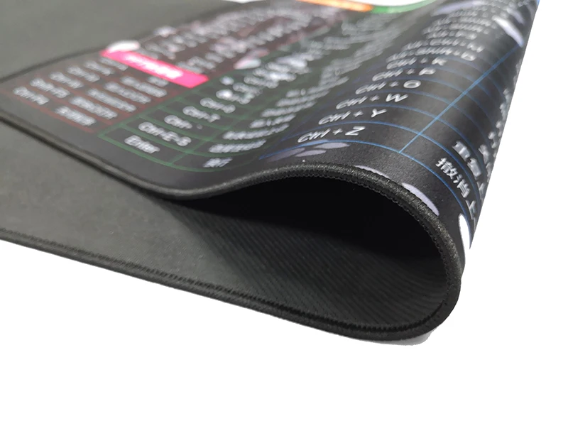Heat Transfer Shortcut Key Rubber Mouse Pad Large Keyboard Mat Gaming ...