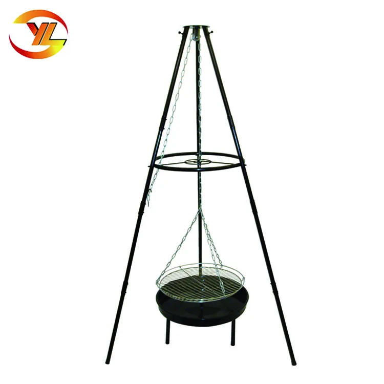 Chain Charcoal Grill,Hanging Swinging,Triangle Standing Bbq Grill - Buy ...
