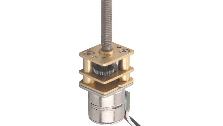 Mini Gear Motor 10mm With Right Angle Metal Geared Step Motor 2 Phase ...