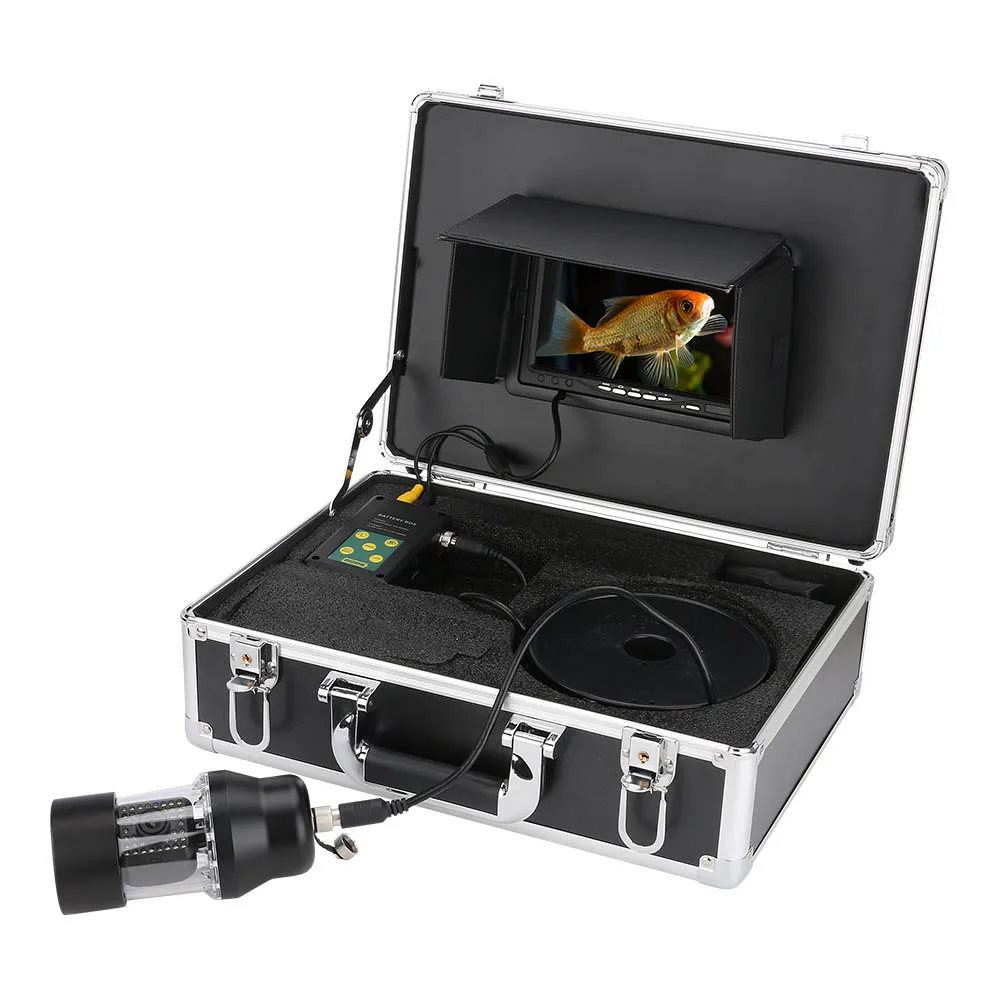 7 Zoll 20/50/100m Unterwasser Angeln Video Kamera Fisch Finder Ip68 ...
