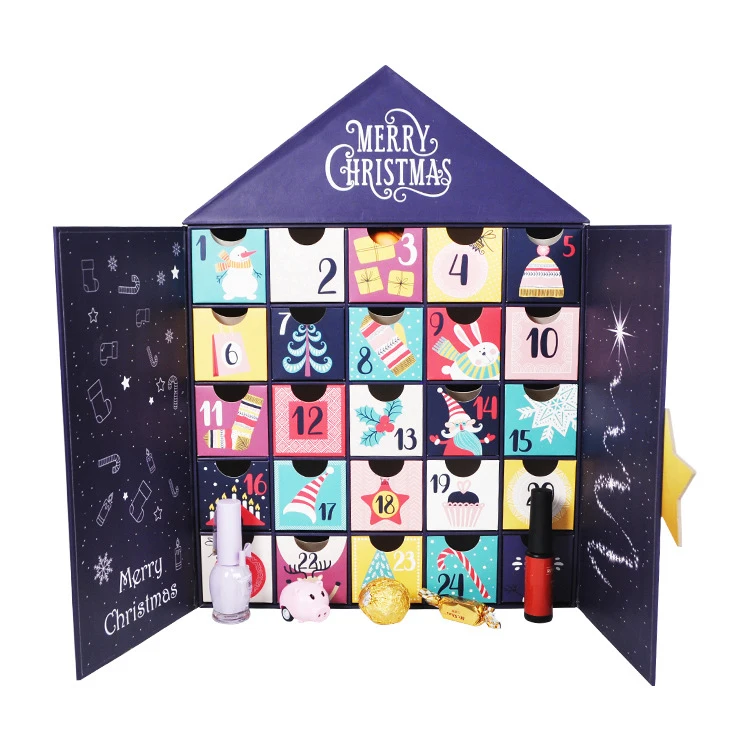 Wholesale Empty Advent Calendar Cardboard Box Custom Advent Calendar ...