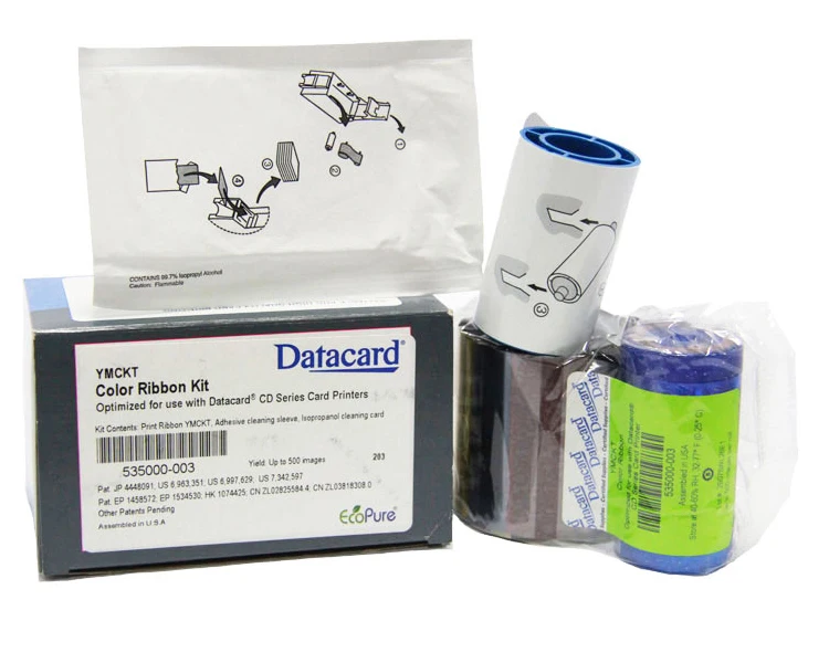 Genuino Datacard Cp40/cp60/cp80/cd800 Ymckt Cinta De Color 535000-003 ...