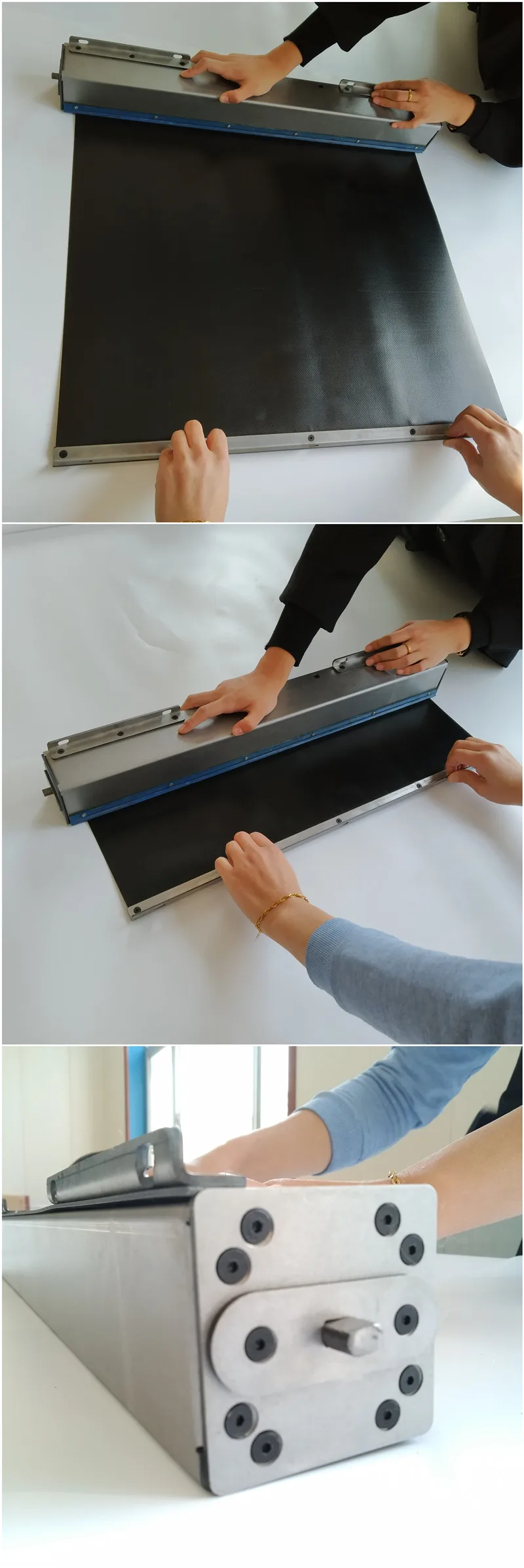 Flexible Retractable Safety Roll up Way Cover for CNC Tools