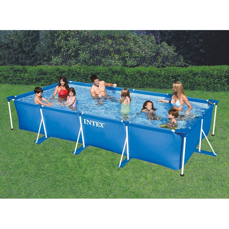Intex Swimming Pool 4.5m X 2.2m X 0.84m Rectangular Frame Swimming Pool ...