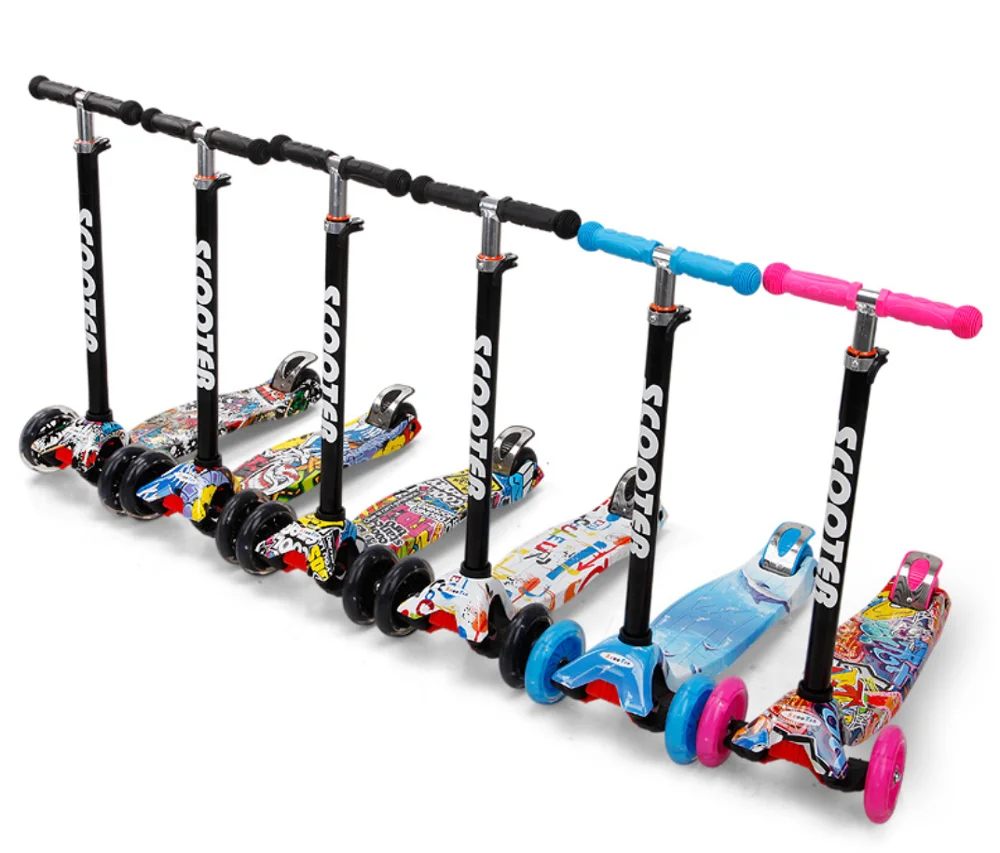 Kid Scooter 3 Wheel Scooter for Kids Children - Foldable & Adjustable