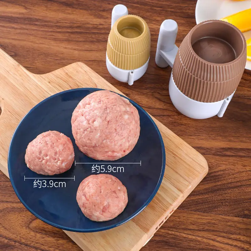 2pcs/set Meatball Maker Kitchen Fish Ball Rice Ball Making Mold Non ...
