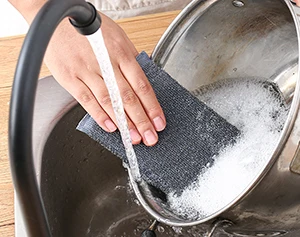 Stainless Steel Wire Mesh Sponge Scrubber for Dishes