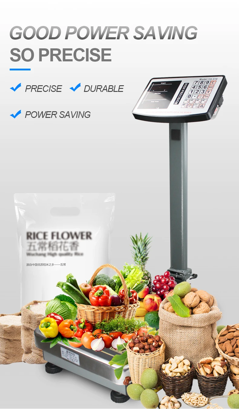 FOREVER SCALES Heavy Duty TCS 300kg Platform Weighing Scales