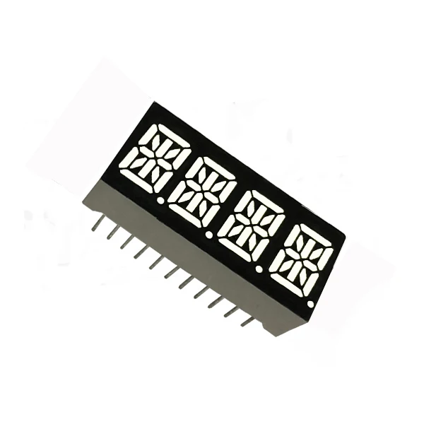 Red 0.39" Alphanumeric LED Display - 16 Segment, 4 Digits