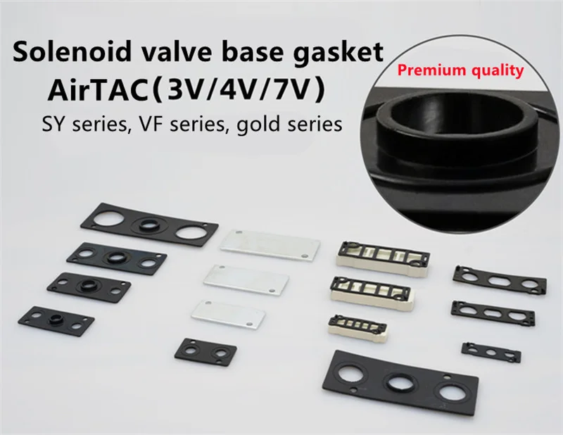100pcs 4V210-08 Solenoid Valve Base Gasket Kit - Includes Gasket ...